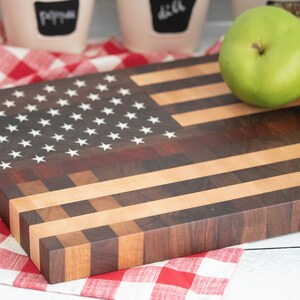 First Responders American Flag, American Flag Cutting Board, End Grain ...