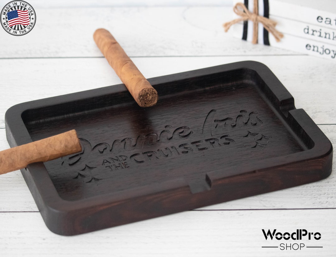 Personalized Engraved Wood Ashtrays for Any Occasion, Customizable ...