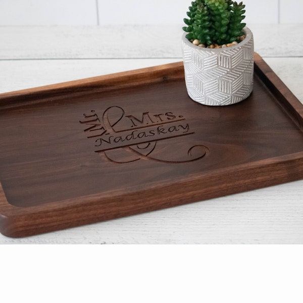 Acrylic Monogram Tray - Etsy