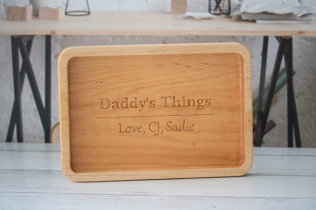 Handcrafted Catchall Tray for Men Personalized, Perfect Birthday ...
