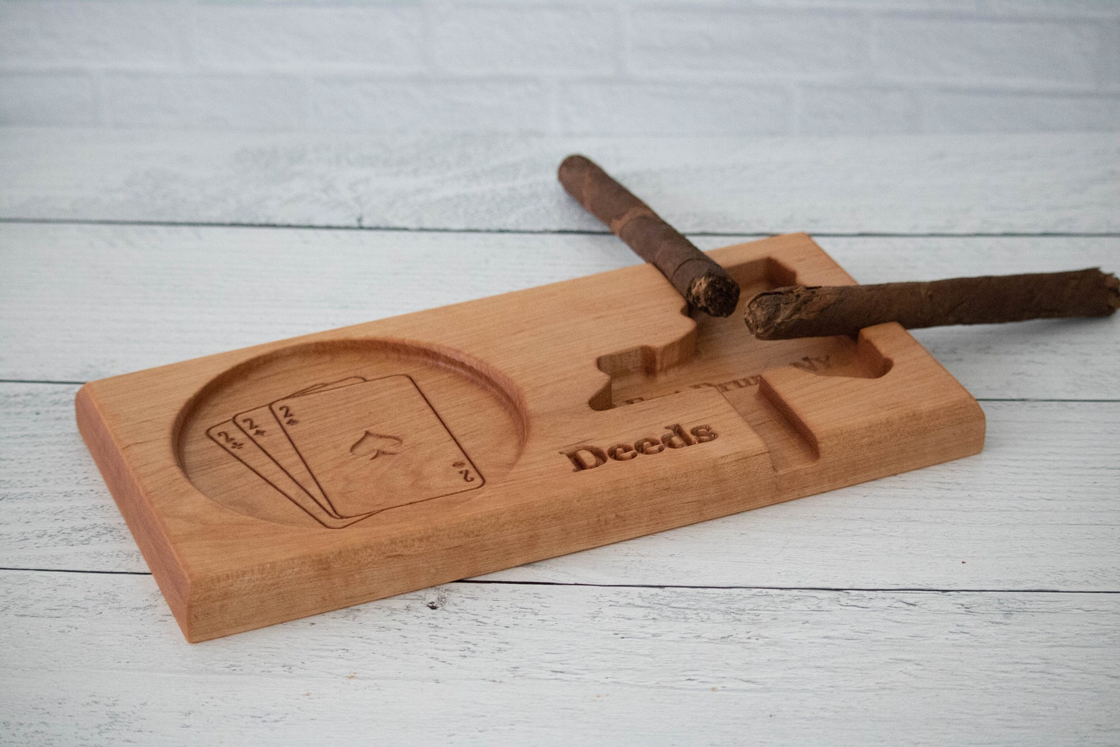 Wood Cigar Whiskey Tray Cigar Pairing Tray Cigar Ashtray - Etsy