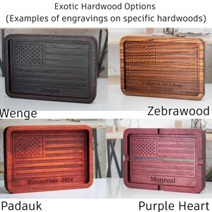 Engraved Police Officer Catchall Tray, American Flag Desk Organizer ...