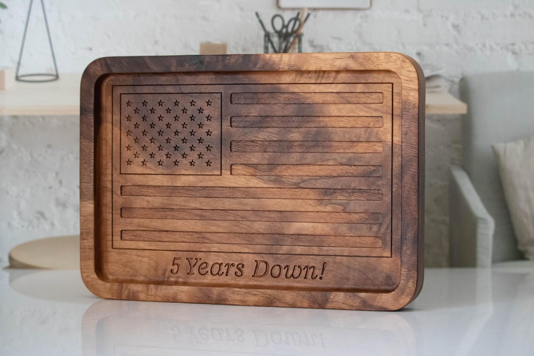 Custom Wooden EDC Key Tray, 5th Anniversary or Christmas Gift for Him ...