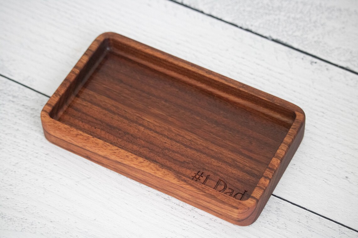 Wood Catchall Tray Personalized Key Tray Custom Valet Tray - Etsy