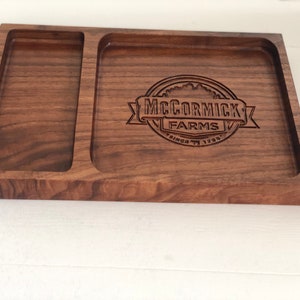 Two Compartments Catchall Tray | Custom Logo Tray | Marketing Small ...