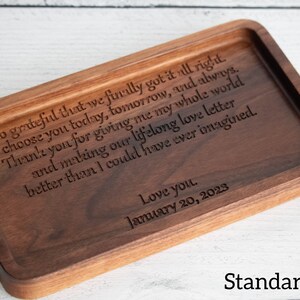 Personalized Catchall Tray With Bible Quote for Men, Rustic Wood Tray ...