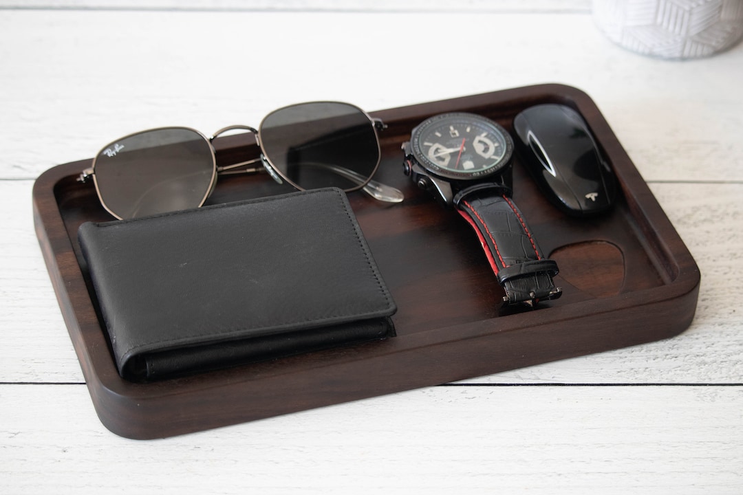 Personalized Guitar Pick Holder Tray, Handcrafted Wooden Catchall for ...