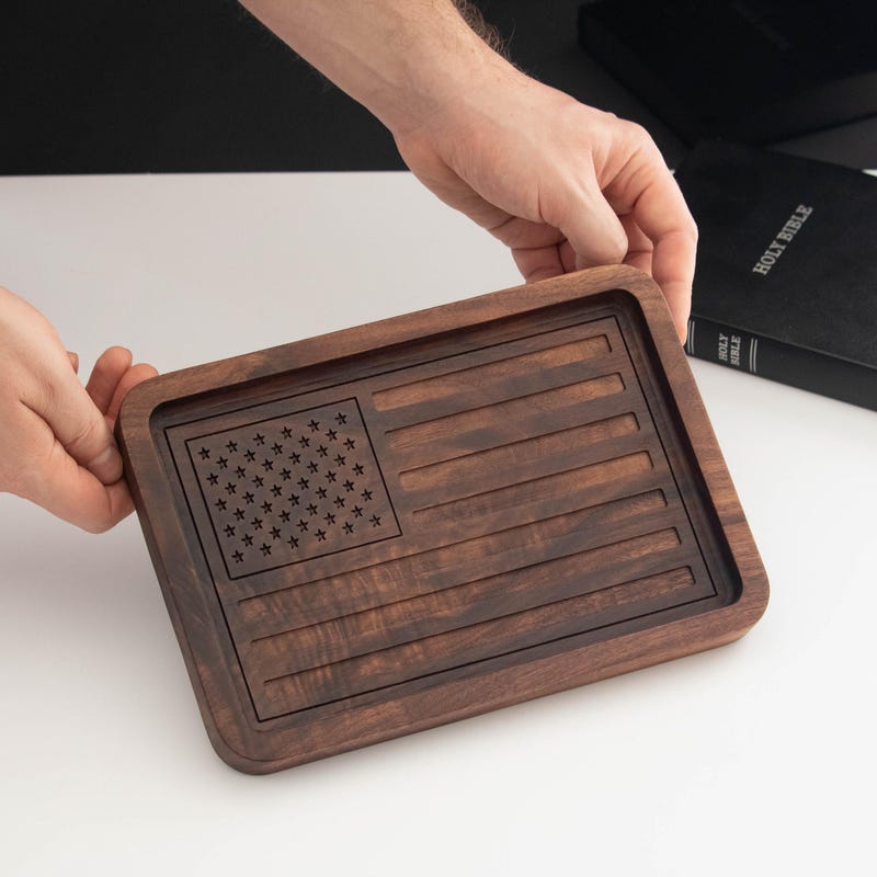 Cherry Walnut Desk Tray - Etsy