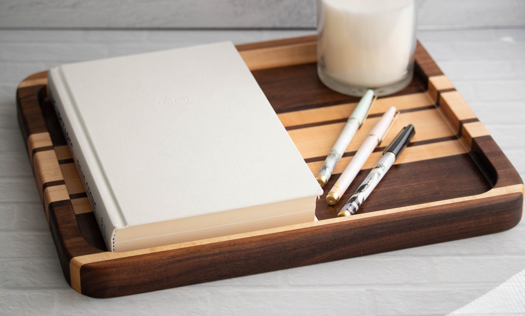 Rectangular Wooden Ottoman Tray, Ottoman Serving Tray, Wood Tray for ...