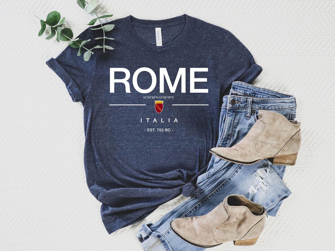 Rome Tee,rome Italia, Rome Shirt, Rome Trip, Rome Fan Tshirt, Rome ...