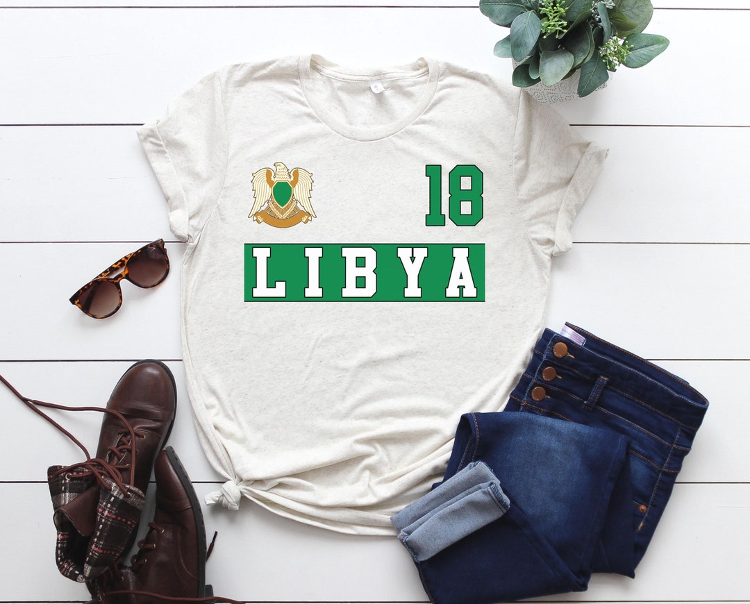 Libya Tee,libya Jersey, Libya Tshirt, Libya Gifts, Libya Shirt, Libya ...