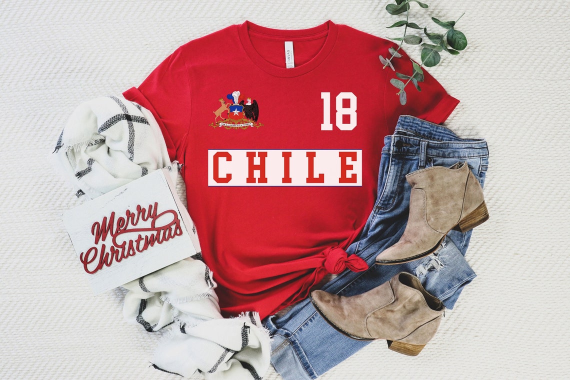 Chile Tee,chile Jersey, Chile Tshirt, Chile Gifts, Chile Shirt, Chile T ...