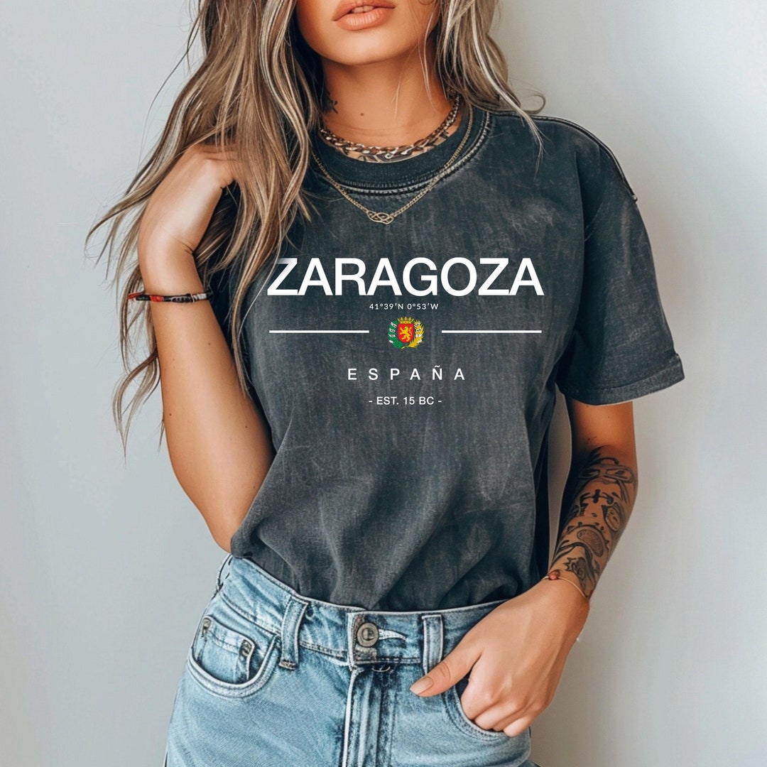 Zaragoza Comfort Colors T-shirt, Zaragoza Spain, Espana Sweater, Spain ...