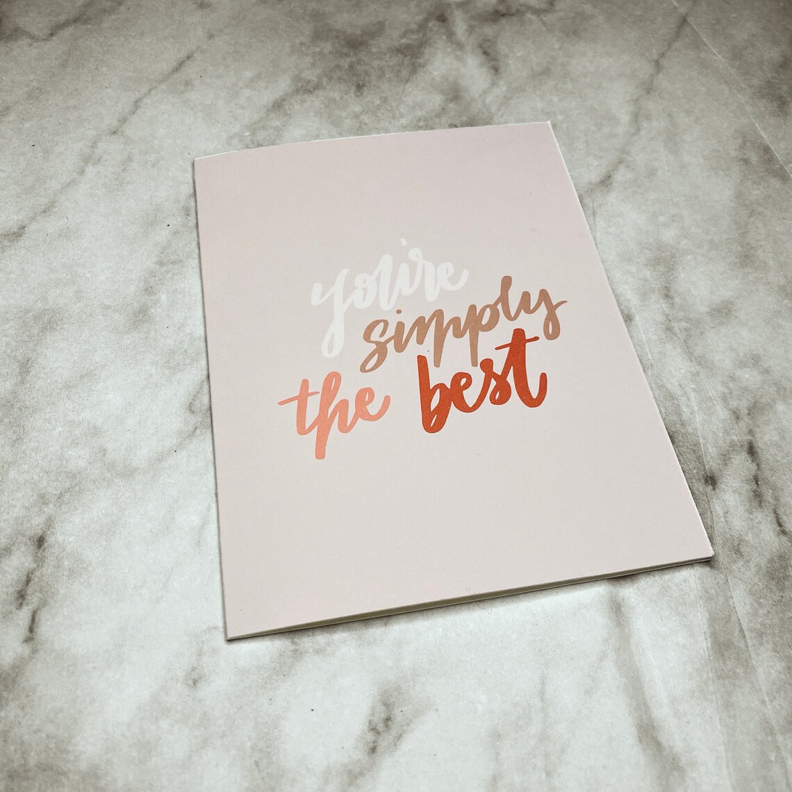 You're Simply the Best Greeting Card A2 Greeting Card - Etsy
