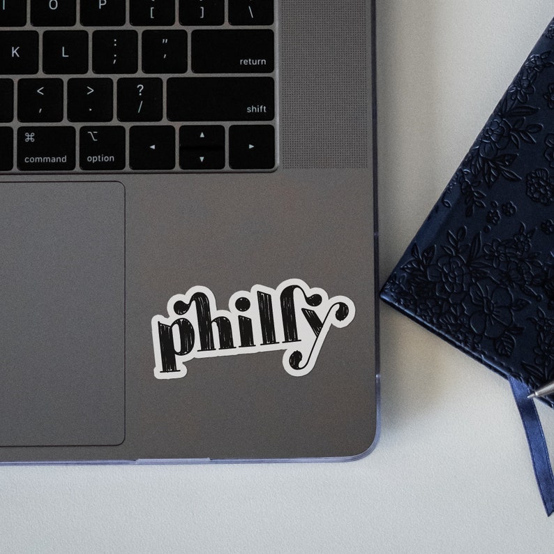 Philly Sticker | Black & White | Weatherproof | Die Cut Sticker ...