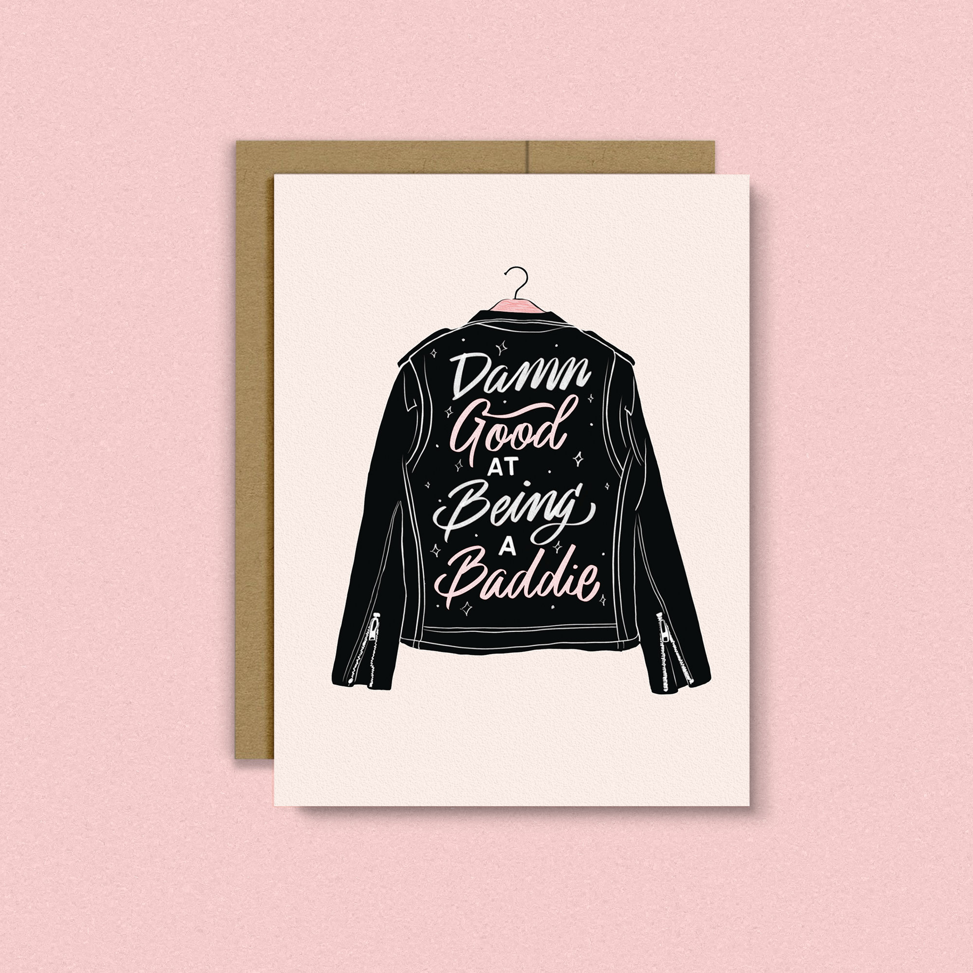 Damn Good at Being a Baddie | Card for Girlfriend | Just Because Card ...