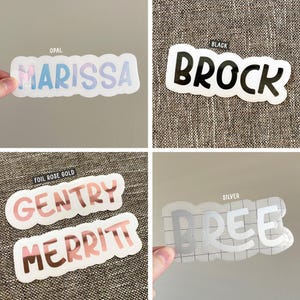 Custom Name Decal for Kids Water Bottle | Personalized Vinyl Decal ...