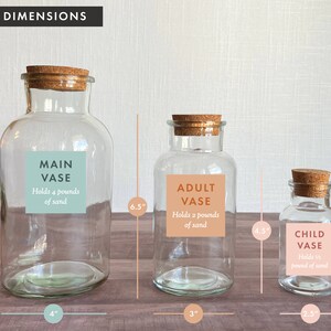 Sand Ceremony Set for Weddings | Initials + Date | Classic Block ...