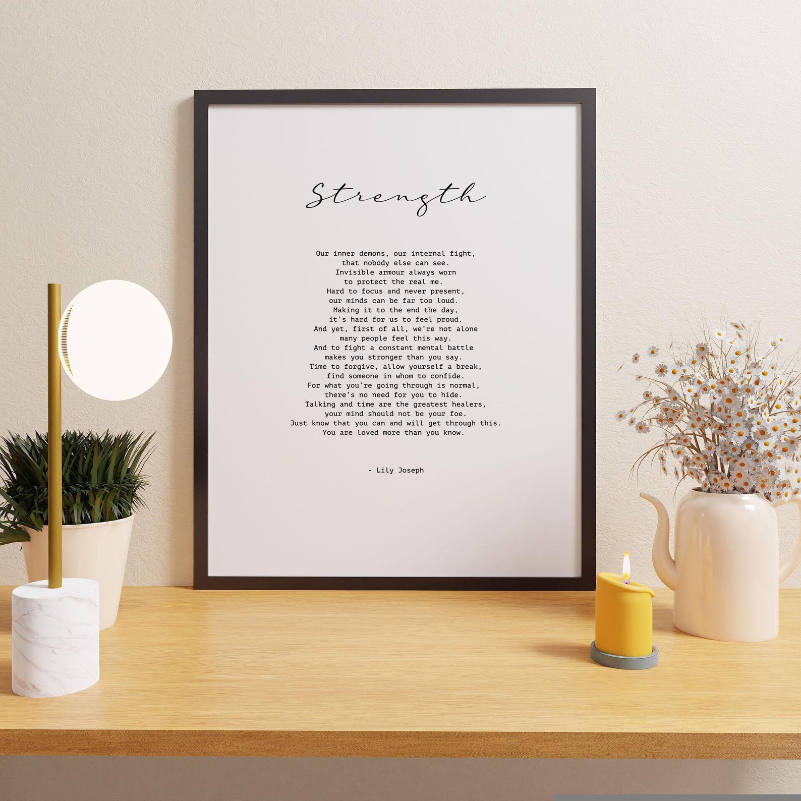 Strength Mental Health Print DIGITAL DOWNLOAD New Design - Etsy