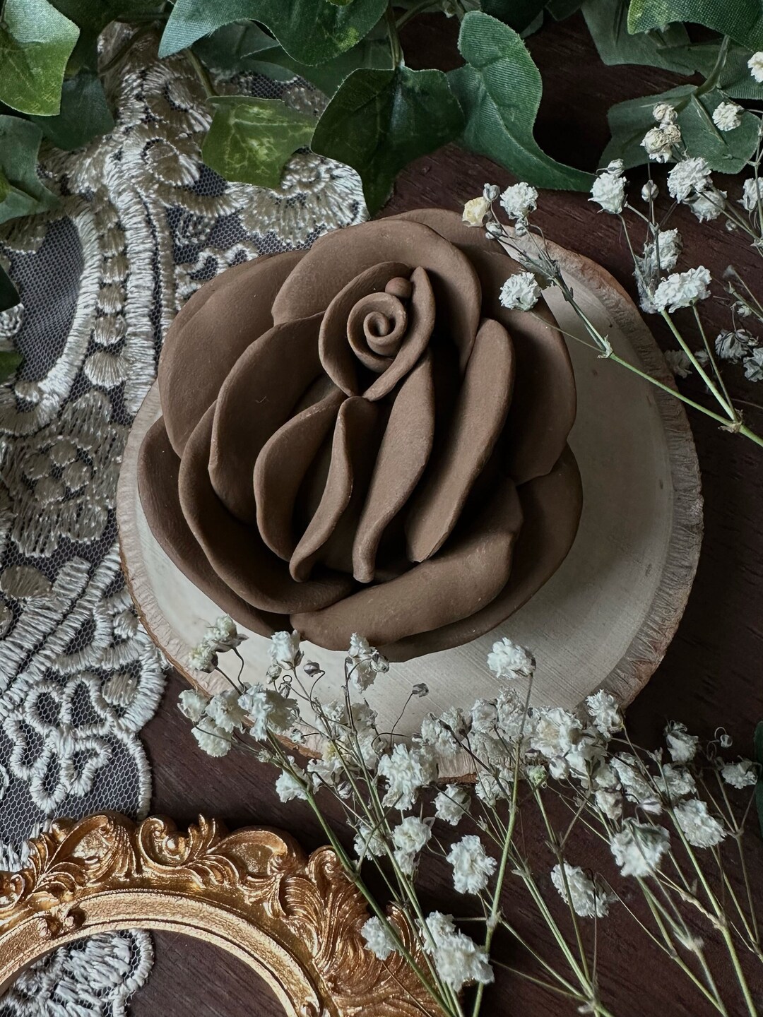 Vulva Rose Sculpture | Mocha - Etsy