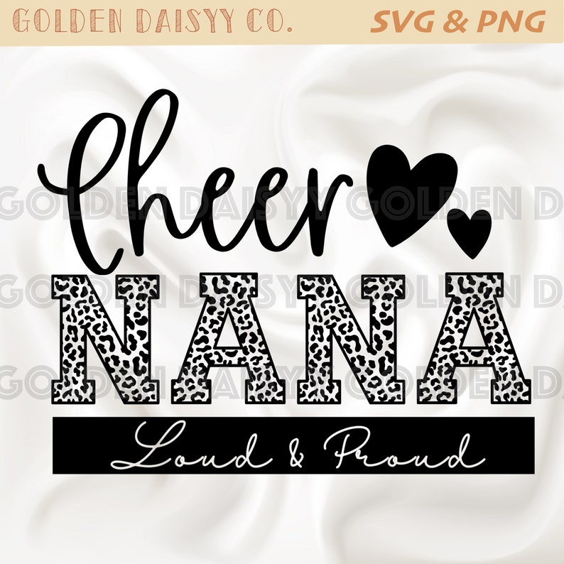 Cheer Nana SVG / PNG / Sublimation / Digital Download - Etsy