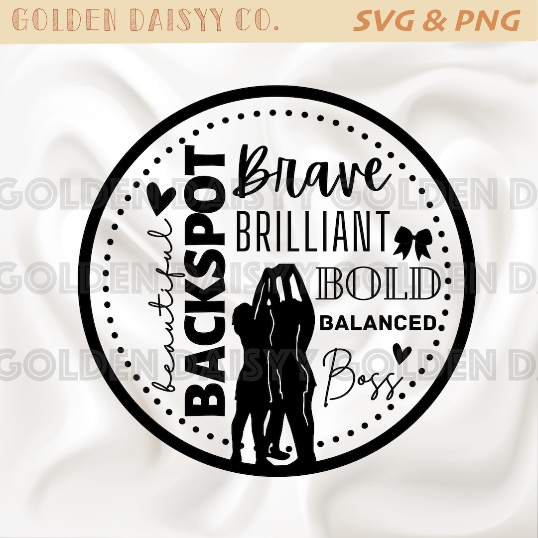Cheerleading Backspot SVG / PNG / Sublimation / Digital Download - Etsy