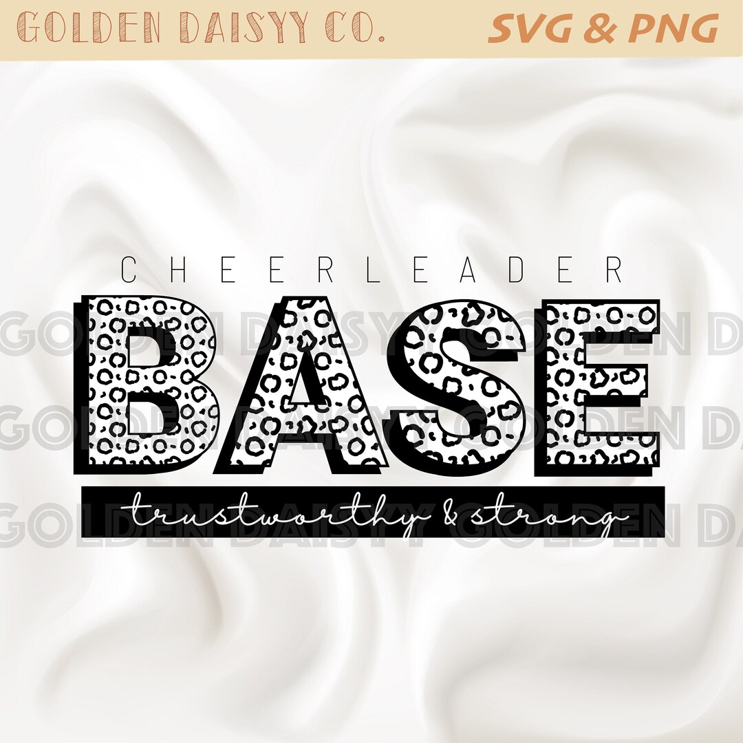 Cheer Base SVG / PNG / Sublimation - Etsy