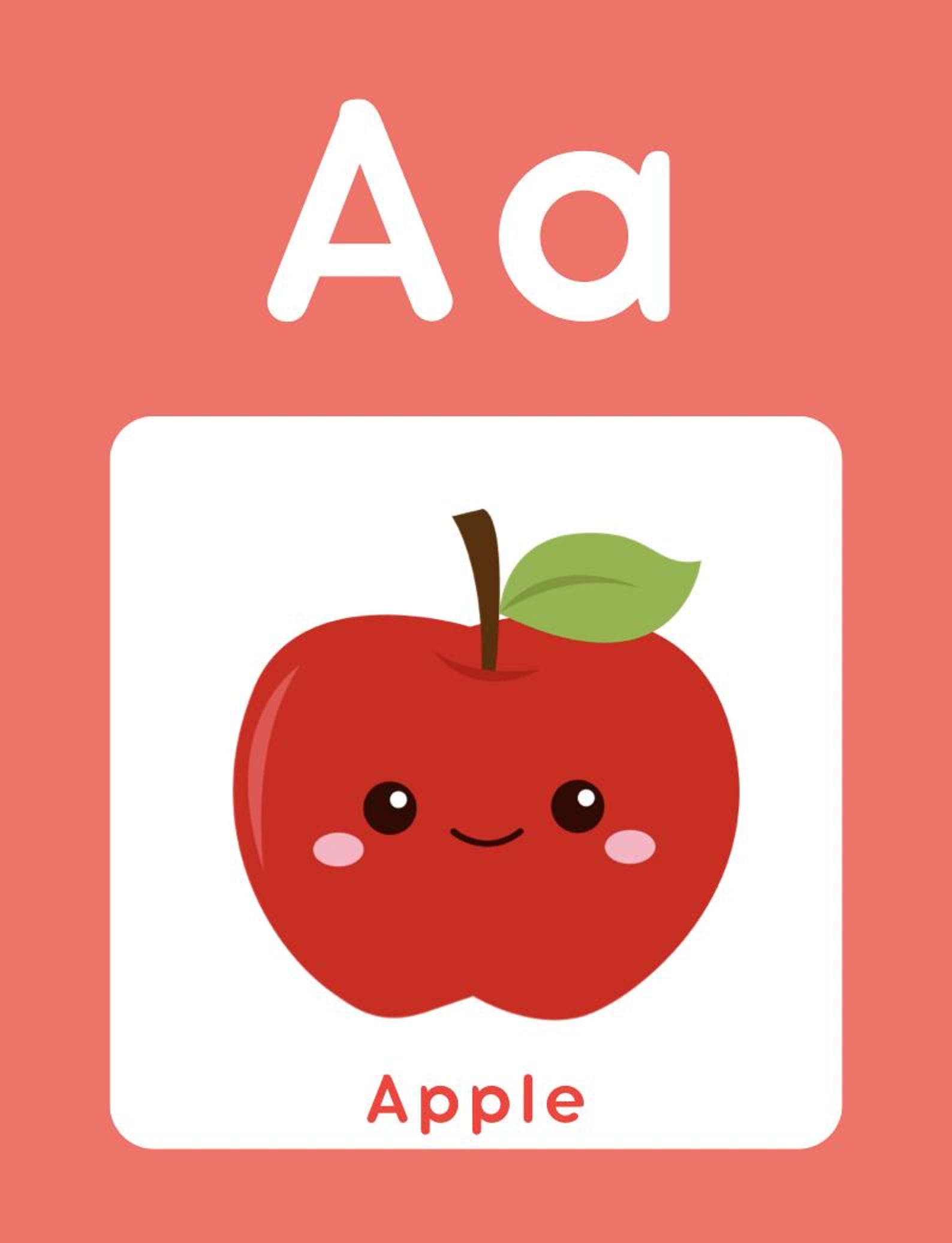 Bright Visual Alphabet Poster – Classroom Decor, Flashcards (digital ...