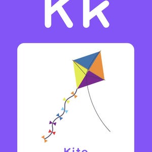 Bright Visual Alphabet Poster – Classroom Decor, Flashcards (digital ...