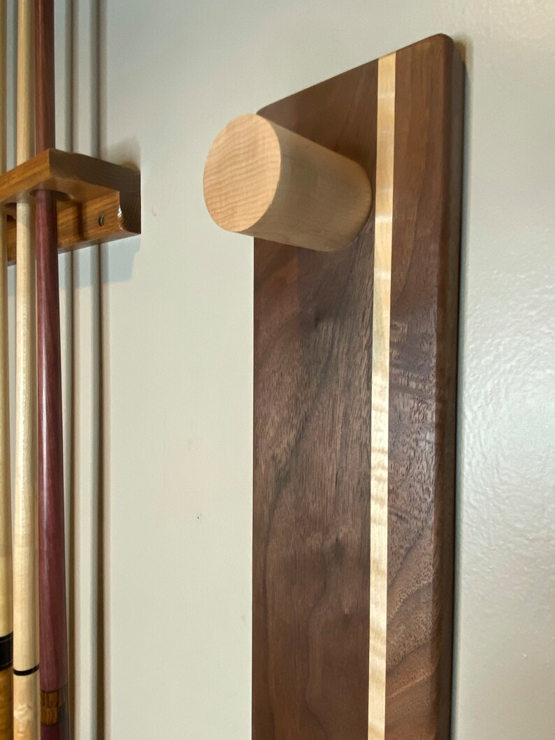 Solid Wood Pool Billiards 8-ball and 9-ball Rack Wall Mount - Etsy