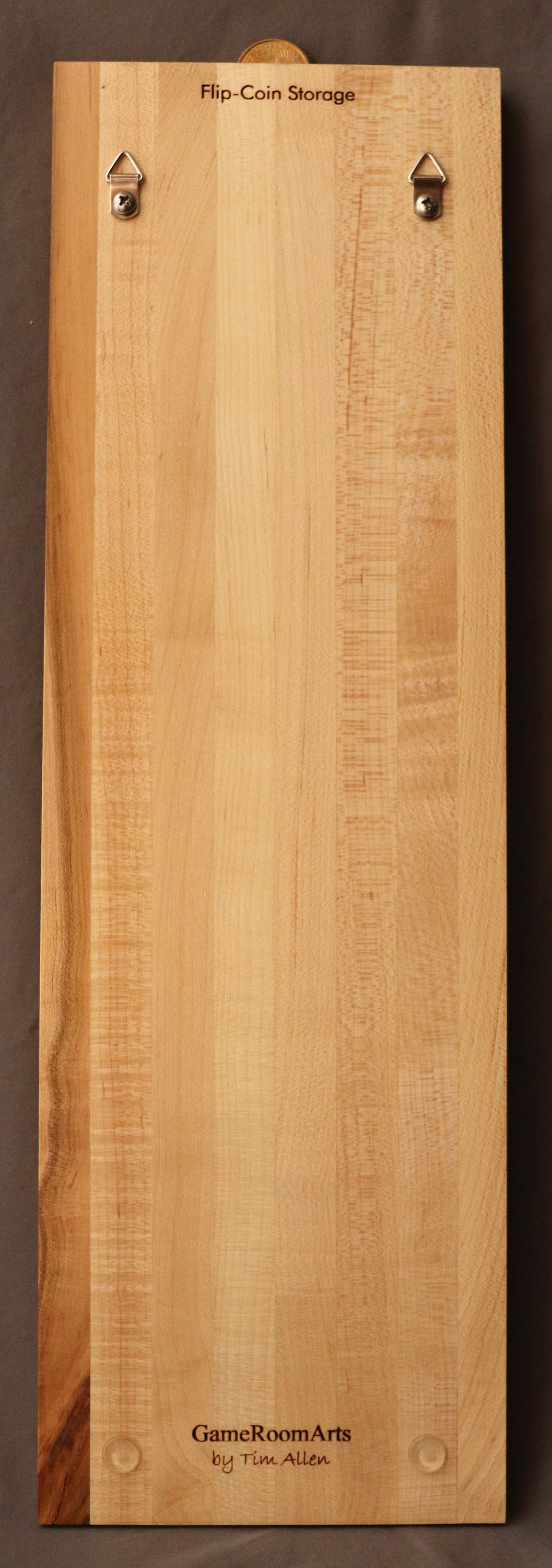 Solid Wood and Steel Shuffleboard Score Keeper Scoreboard - Maple and ...