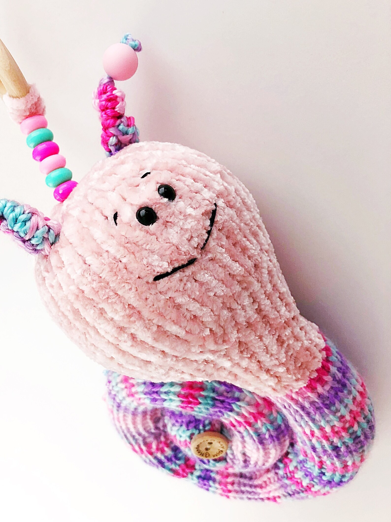 Mr.zoon Snail Snail Toy Knitted Amigurumi Stuffed Toy - Etsy