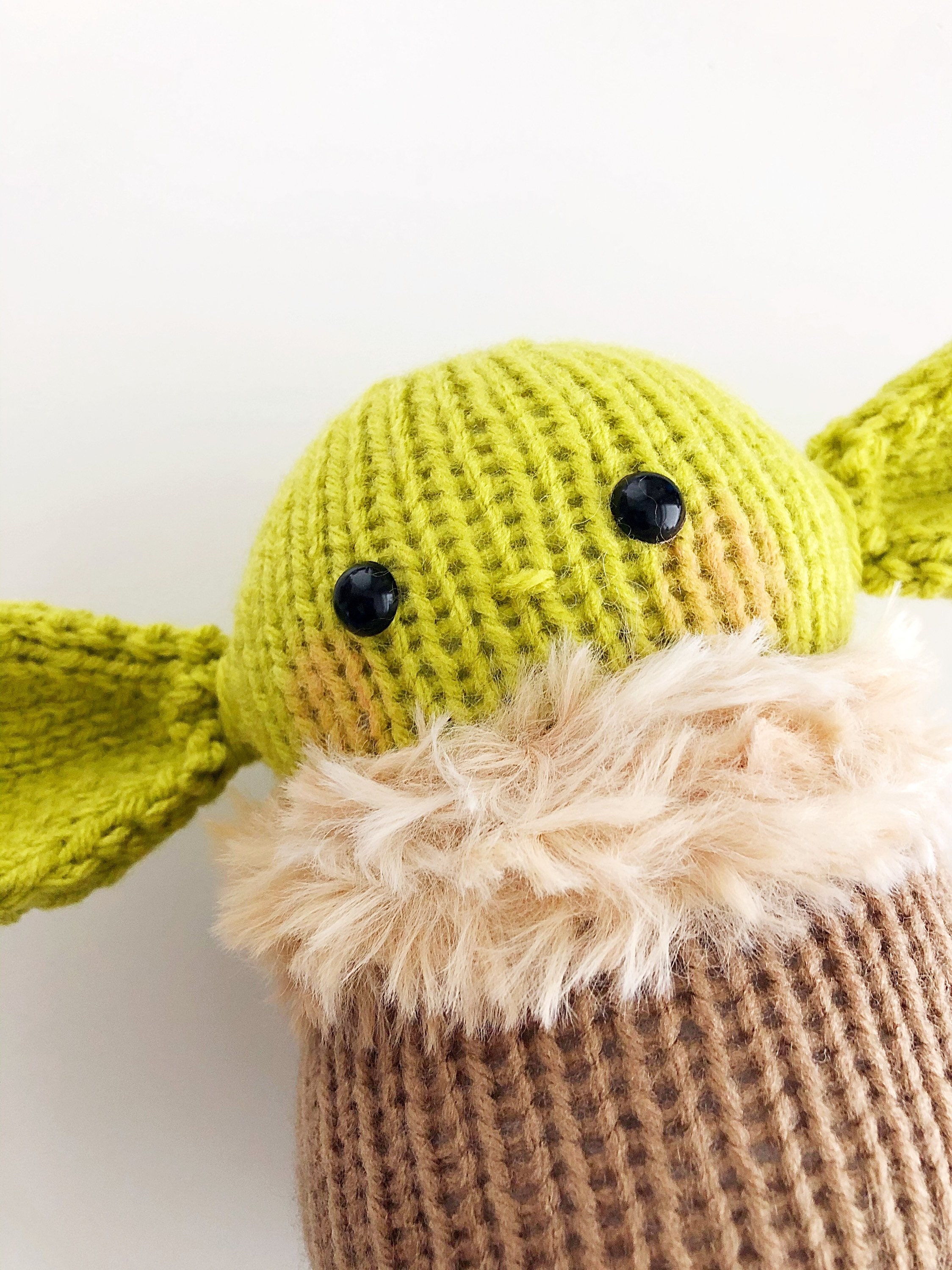 Baby Yoda, Knitted Baby Yoda, Amigurumi Baby Yoda, Amigurumi Stuffed ...