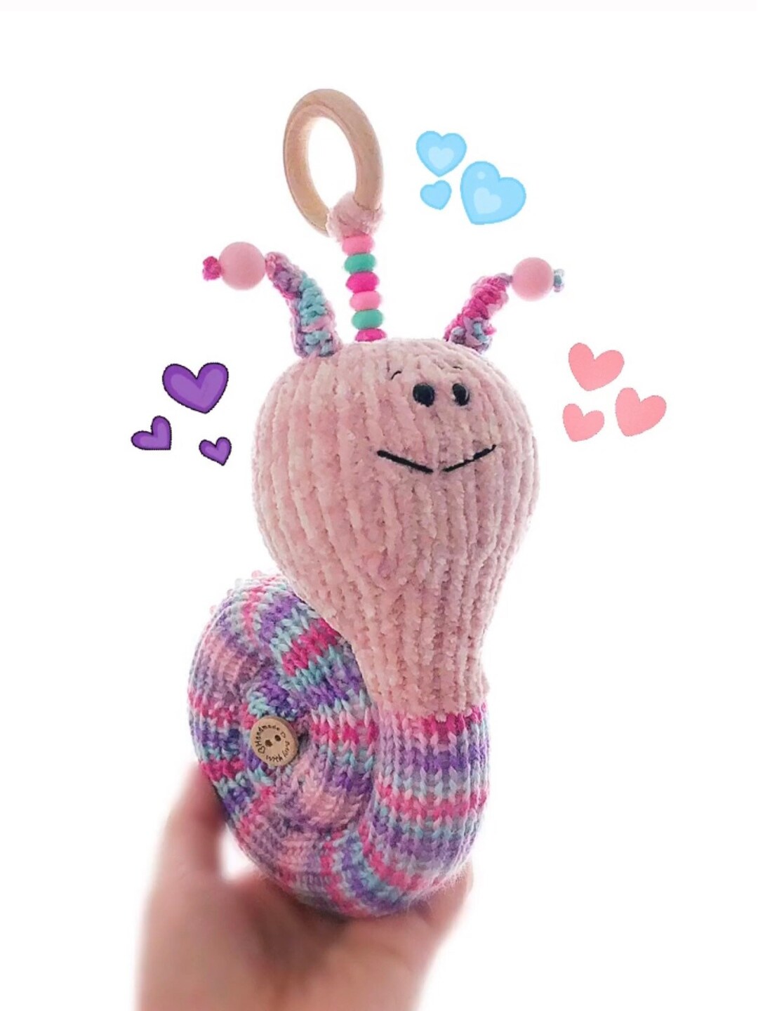 Mr.zoon, Snail, Snail Toy, Knitted Amigurumi Stuffed Toy, Knitted Snail ...