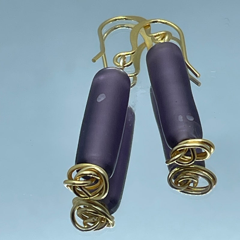 Tube Bead Earrings - Etsy