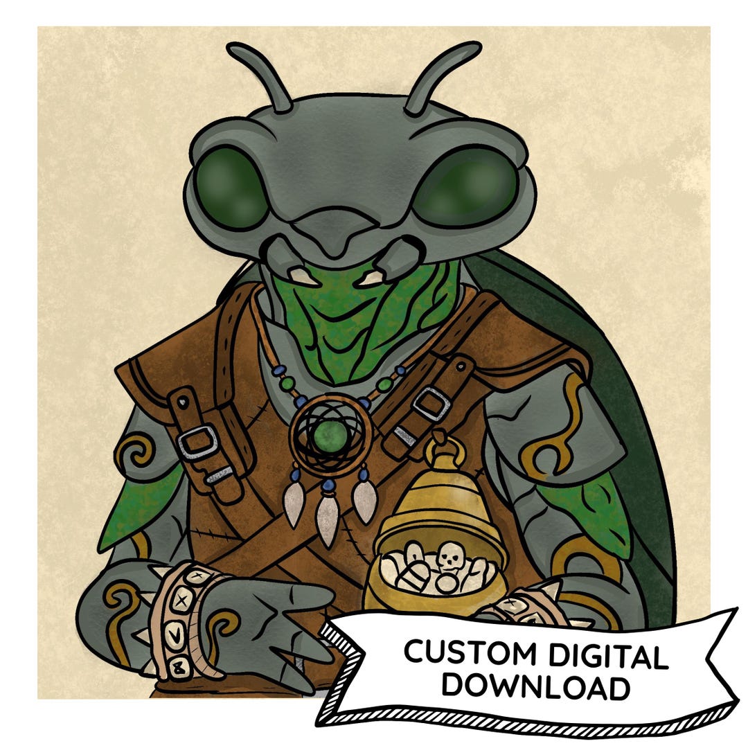 Custom D&D Character Portrait | Personalized Digital Art (digital ...