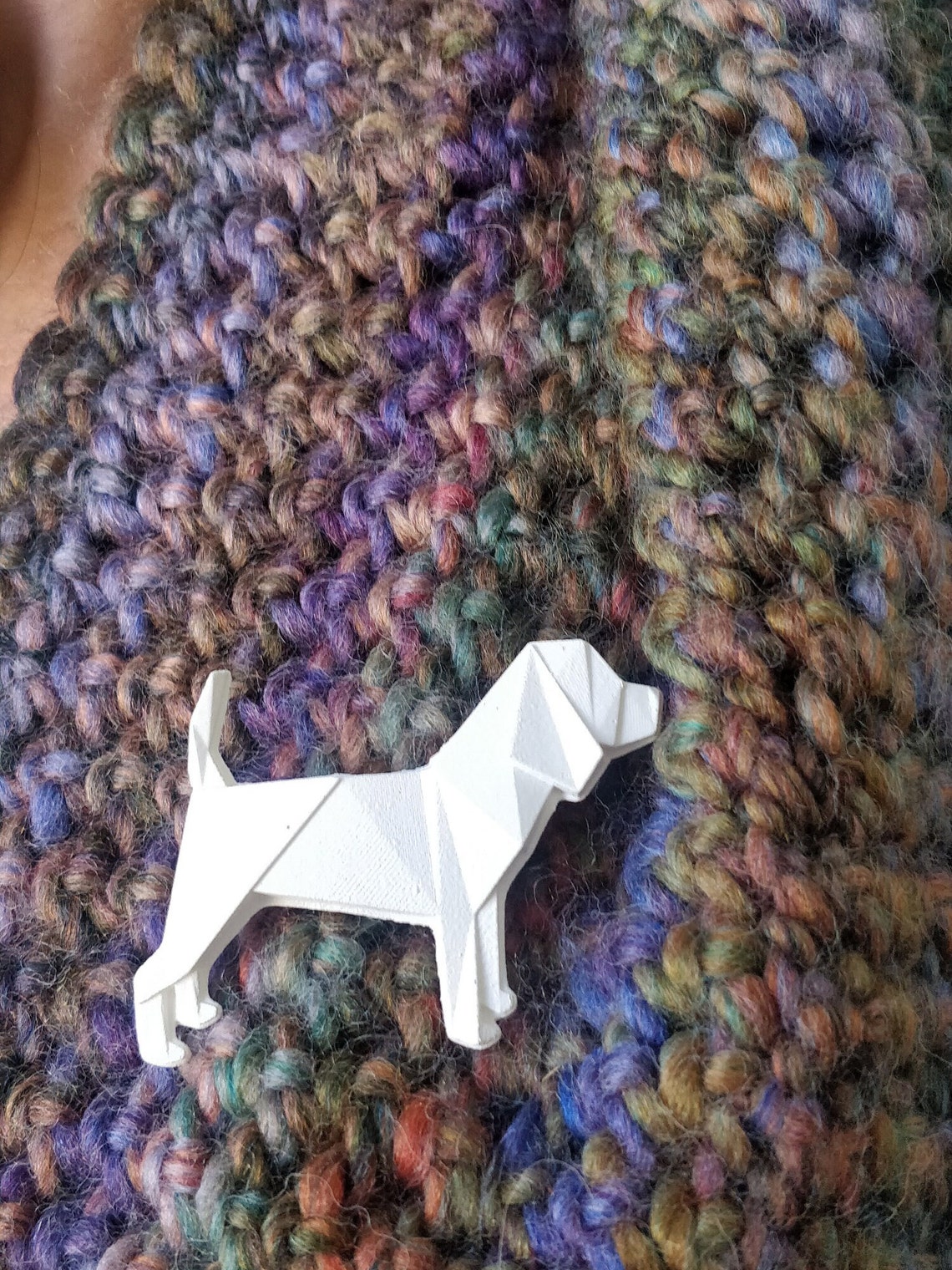 Origami Beagle Brooch Geometric Dog Badge Cute Animal Pin - Etsy