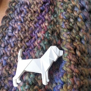 Origami Beagle Brooch Geometric Dog Badge Cute Animal Pin - Etsy