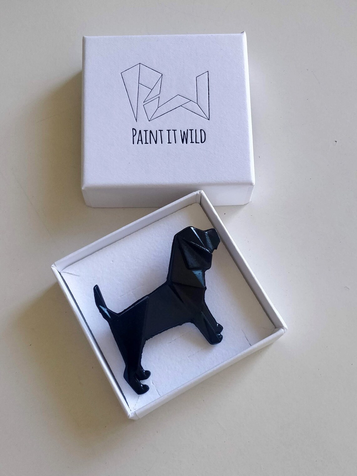 Origami Beagle Brooch Geometric Dog Badge Cute Animal Pin - Etsy