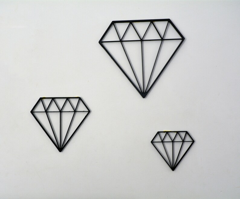 Diamond Origami Wall Décor Gift Idea, Geometric Wall Art, 3D Print ...