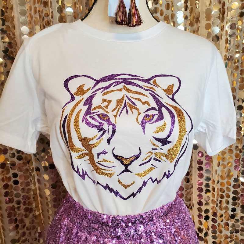 Sequin Tiger Shirt - Etsy