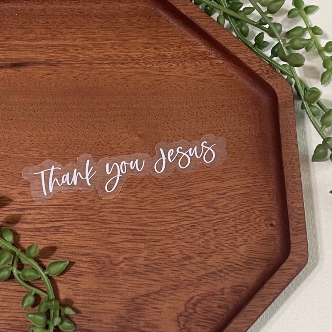 Thank You Jesus Sticker | Praise Sticker | Christian Stickers | Bible ...