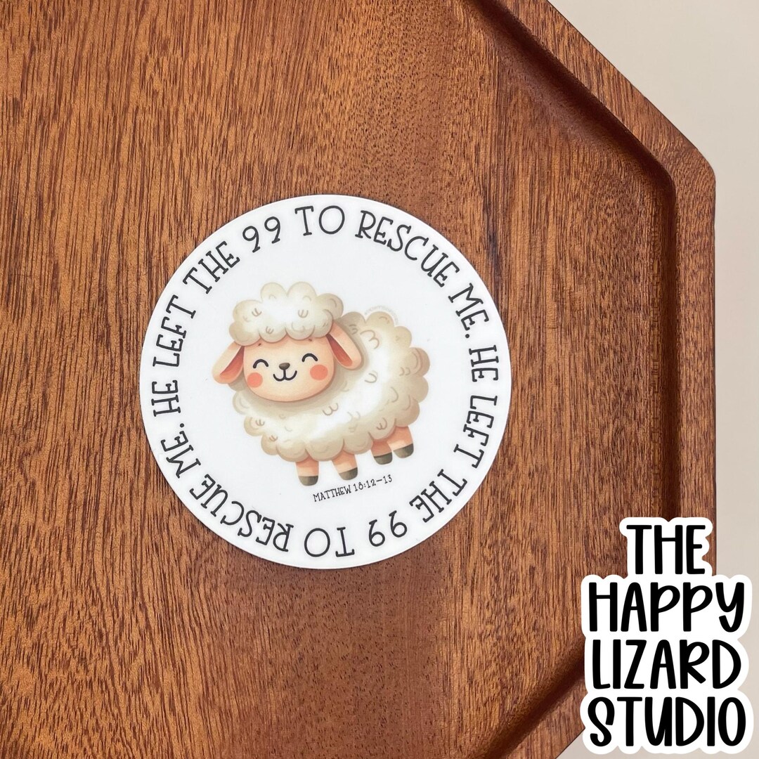 Matthew 18:12-13 Sticker | Bible Sticker | Bible Verse Stickers | Faith ...