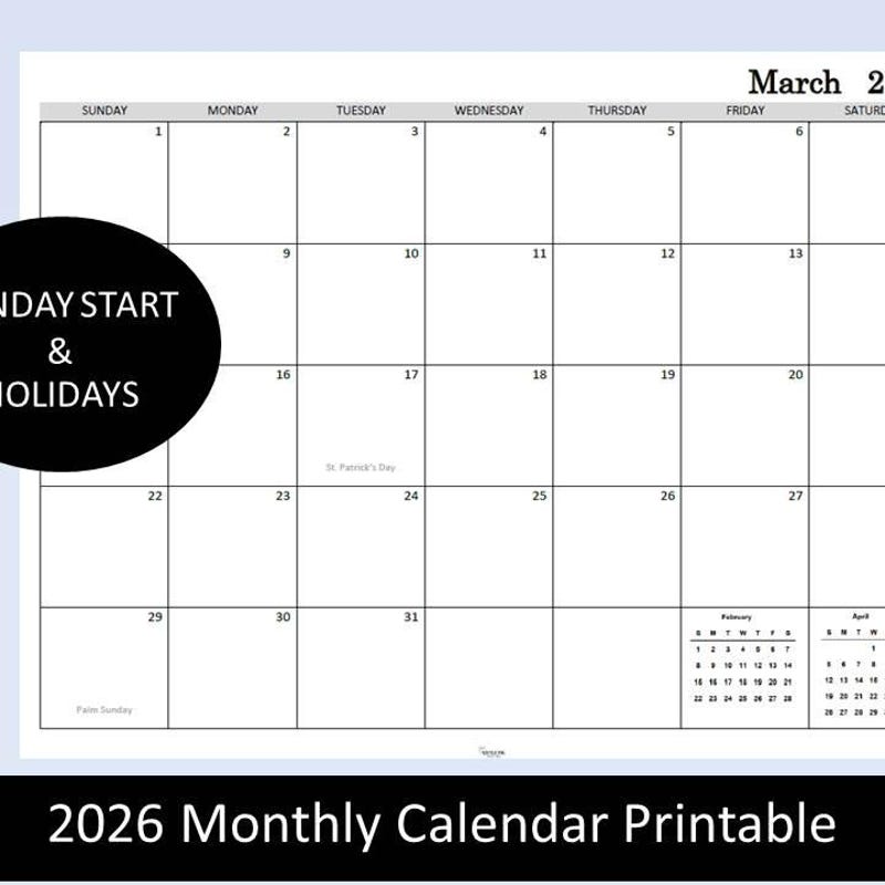 Digital Art Calendar 2026 - Etsy