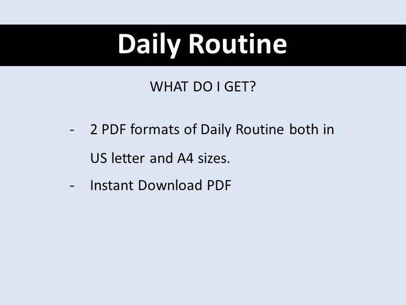 Daily Routine, Kids Daily Routine Daily Routine Printable, Chore Chart ...