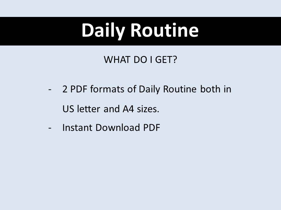 Daily Routine, Kids Daily Routine Daily Routine Printable, Chore Chart ...