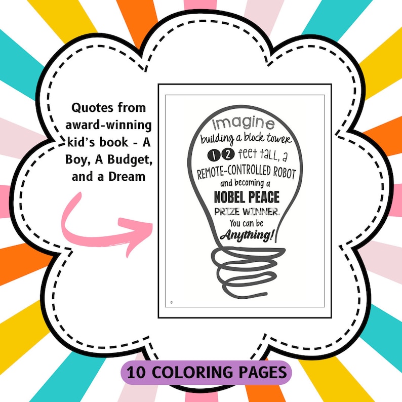Money Mindset Coloring Pages | Kids Money Management | Coloring Sheets ...