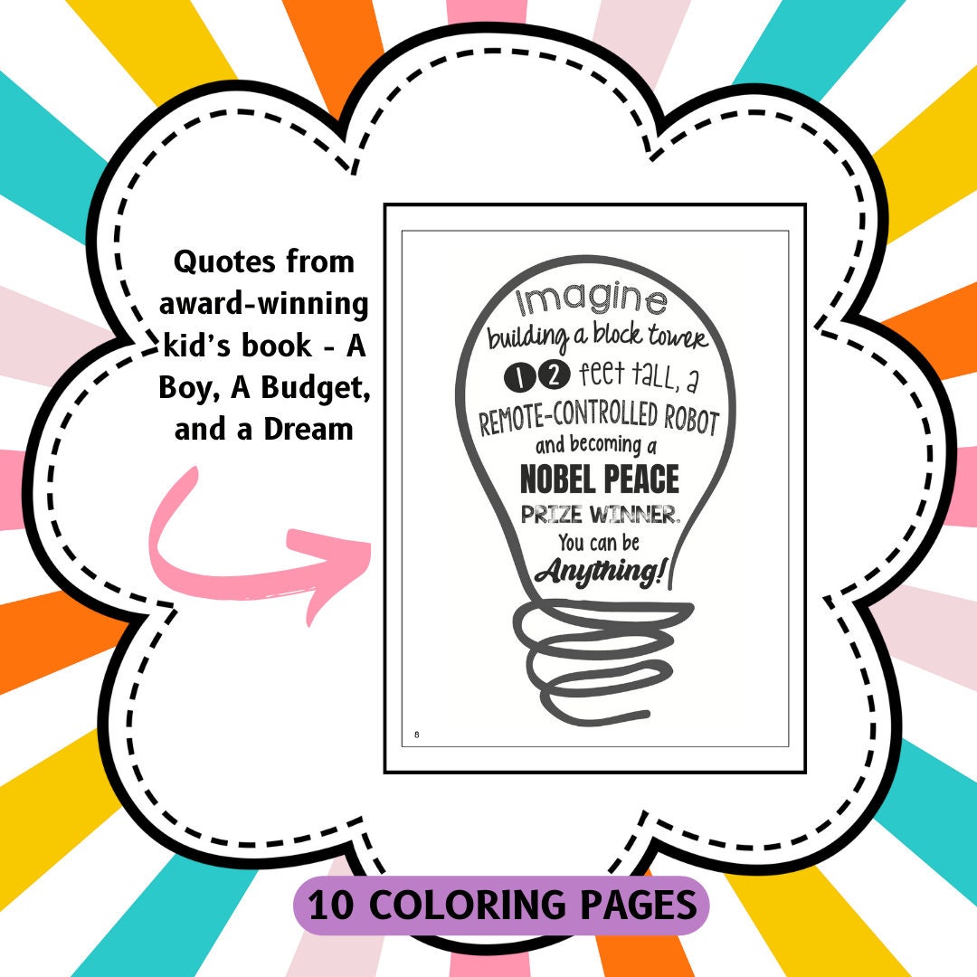 Money Mindset Coloring Pages | Kids Money Management | Coloring Sheets ...