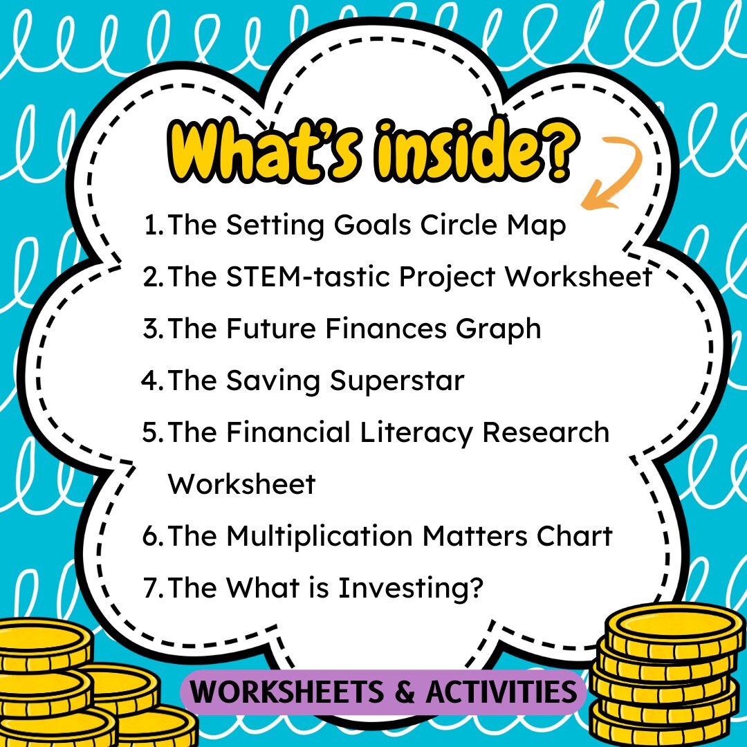 Kid’s Money Activity | Financial Literacy Worksheet | Budgeting ...
