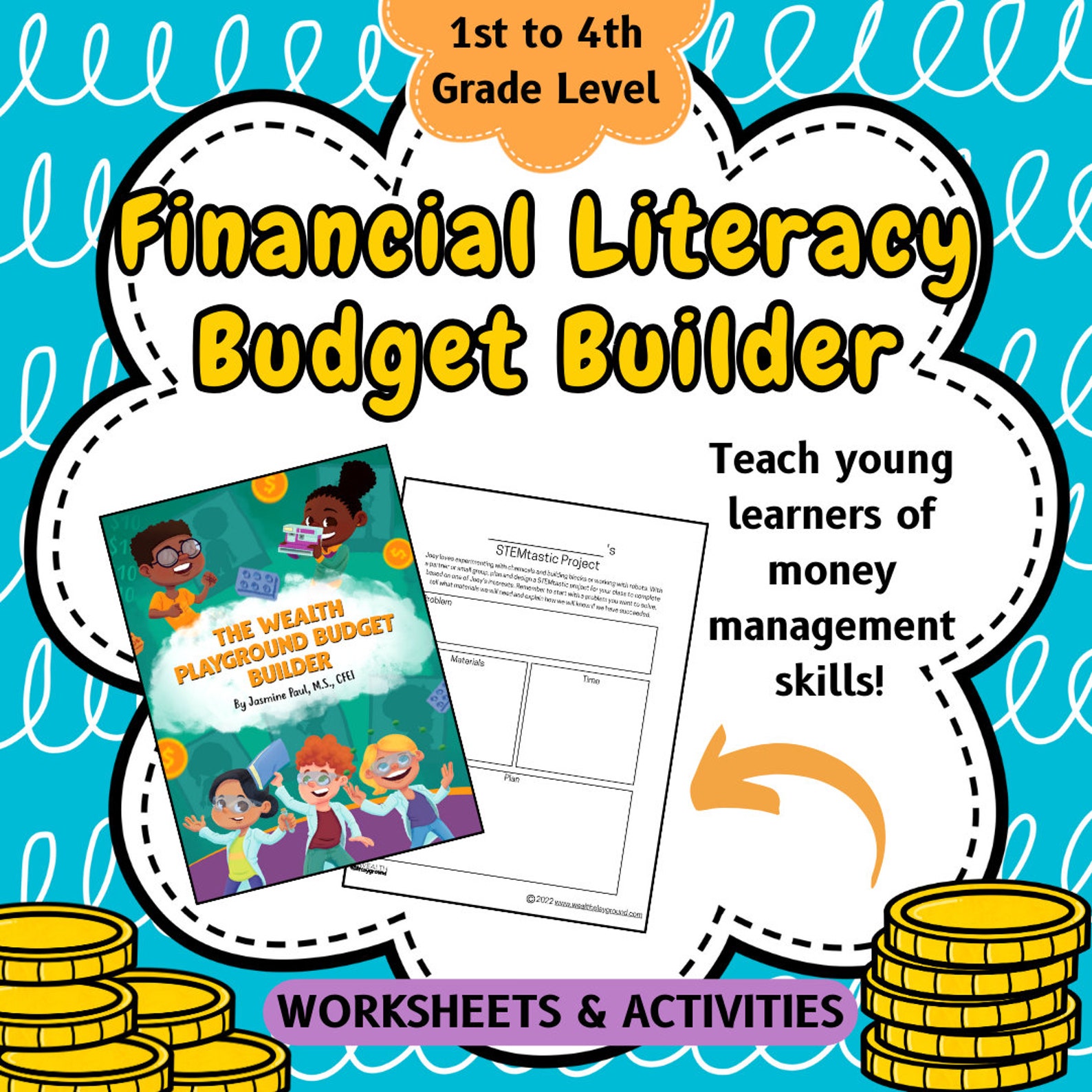 Kid’s Money Activity | Financial Literacy Worksheet | Budgeting ...